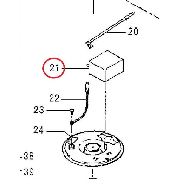 鶴見ポンプ　LSR2.4S用部品品番【801076000039】ポンプの不具合には様々な原因が考えられます。部品を交換したからといってポンプの不具合が解消するとは限りません。ご理解の上、自己責任にて購入、交換を行ってください