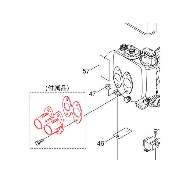 【カワエースジェット　JF400S用　純正部品】　品番【26956920】　連結管３０（パッキンセット）※ボルト・ワッシャーは付いておりません。ご注意ください。■適応機種■JF400S不明な点は注文前にご確認ください。
