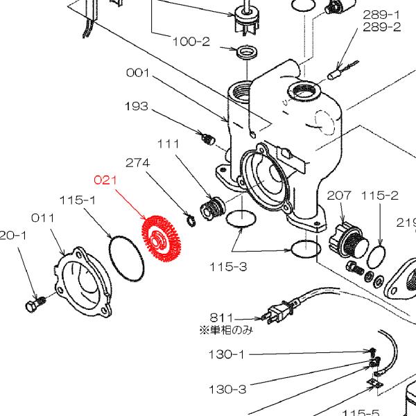 エバラ　浅井戸用インバータポンプ　ＨＰＥ部品