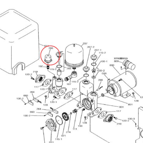 荏原ポンプ　フレッシャーミニ　32HPN6.75用　圧力スイッチです。