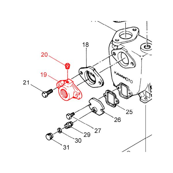 【自吸渦巻ポンプGSO3-405-C0.4S用　純正部品】　　品番【27802410】不明な点は注文前にご確認ください。メーカー直送のため返品不可