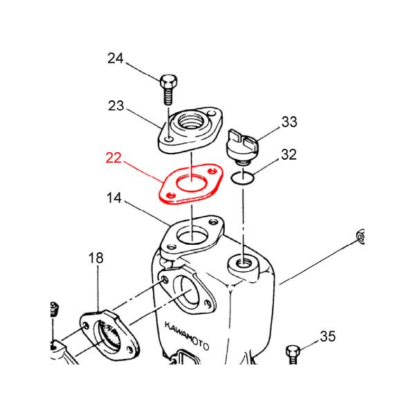 【自吸渦巻ポンプGSO3-405-C0.4S用　純正部品】　　品番【31401410】不明な点は注文前にご確認ください。メーカー直送のため返品不可