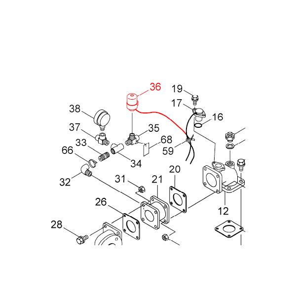 【KB2-326S0.75用　純正部品】　　品番【69406211】不明な点は注文前にご確認ください。メーカー直送のため返品不可※PSR-3.2【69403114】の後継品となります。