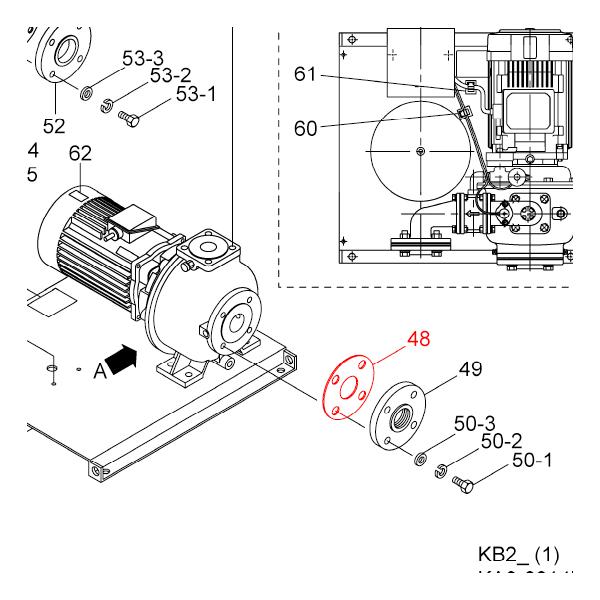 【KB2-326S0.75用　純正部品】　　品番【31002910】不明な点は注文前にご確認ください。メーカー直送のため返品不可