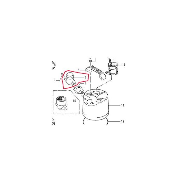 鶴見ポンプ　LB-480A-52-62、LB-480A-51/61用部品品番【801032129】ツルミポンプの部品は掲載品以外も取扱いがありますので、お問い合わせください。