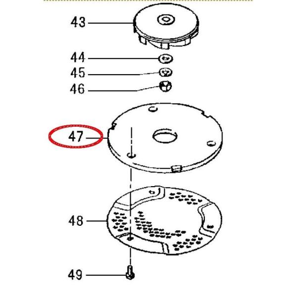 鶴見ポンプ　LSR2.4S用部品品番【801022775149】ポンプの不具合には様々な原因が考えられます。部品を交換したからといってポンプの不具合が解消するとは限りません。ご理解の上、自己責任にて購入、交換を行ってください
