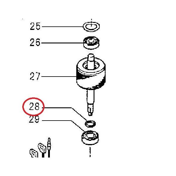 鶴見ポンプ　LSR2.4S用部品品番【801061180179】ポンプの不具合には様々な原因が考えられます。部品を交換したからといってポンプの不具合が解消するとは限りません。ご理解の上、自己責任にて購入、交換を行ってください