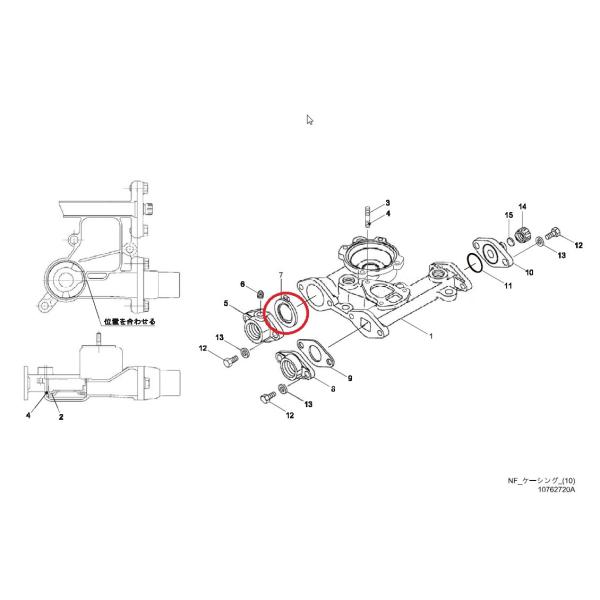カワエース　NF2-750，NF2-750K用品番【31602110】当店は部品の販売を行いますが、それによって動作の正常化を保証するものではありません。自己責任にてご購入、取付を行ってください。