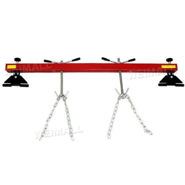 ブッシュ交換などボンネット内でエンジンを吊るすなら！FFや4輪駆動車のミッション、トランスファーの脱着作業時、エンジンの角度を変えて固定し作業をサポートするホルダーです。両サイドの足はフェンダー取り付け上部フレーム形状に合わせて水平に保つよ...