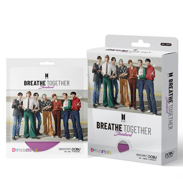 【10枚セット】 BTSマスク 「Dynamite」 ■ カラー：スカイブルー・ピンク・バイオレット・オレンジ・ミント・イエロー・ホワイト・ブラック　《ご了承ください》　※ランダムのため全色入らない場合がございます（最大7色）　※同色が最大...