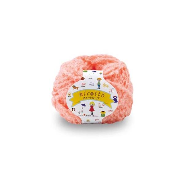 色見本は[大きな画像を見る]をご覧ください【メーカー】オリムパス【商品名】オ)ニコットスイートループ(3玉入)【重さ】30g(グラム)【長さ（m）】23m(メートル)【使用針】棒針：15号〜8mm　かぎ針：10/0号〜7mm【適正ゲージ】8...