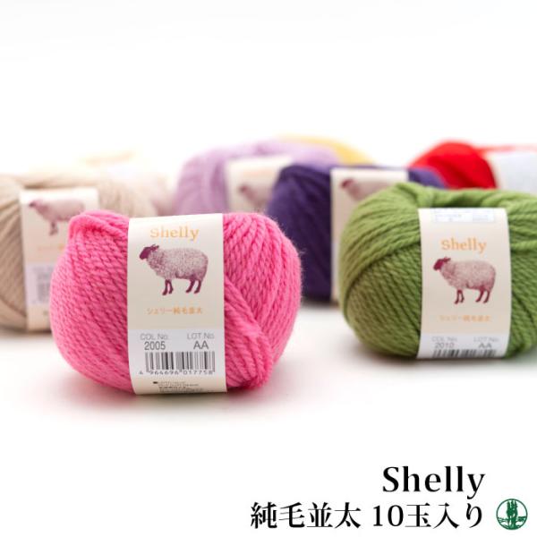 色見本は[大きな画像を見る]をご覧ください【メーカー】スキー毛糸【商品名】ス)シェリー純毛並太(10玉)【重さ】30g(グラム)【長さ（m）】66m(メートル)【使用針】棒針：6〜8号　かぎ針：4/0〜6/0号【適正ゲージ】18〜19目25...