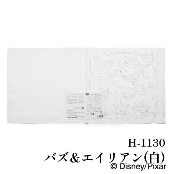 ※カラー選択無【メーカー】オリムパス製絲【商品名】オ)花ふきんH1130 バズ&amp;エイリアン(白) 3枚【商品名】バズ＆エイリアン(白)【デザイン者】彩葉【使用用具】刺し子糸、縫い糸、縫い針、はさみ、アイロン、定規【出来上がりサイズ】...
