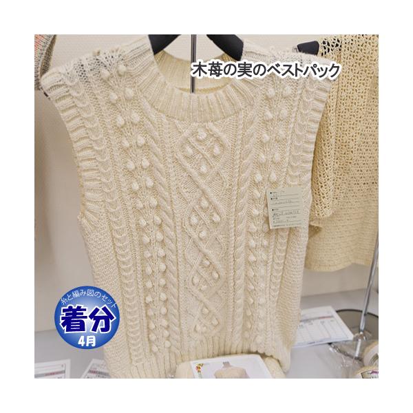 ※カラー選択無【メーカー】内藤商事【商品名】内)KT-1 木苺の実のベスト-【デザイン者】釣谷京子【使用用具】棒針6号(2本、4本)、かぎ針5/0号、とじ針、はさみ【出来上がりサイズ】身幅役53cm、着丈約59cm【形状】1セット【キット内...