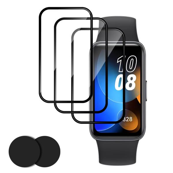 【商品名】　3枚セットFor Huawei Band 8 フィルム PET複合材 炭素繊維 高透過率 HUAWEI スマートウォッチ band 8 保護 【商品説明】　・?y3D?????H?z??[? 【サイズ】　高さ : 1.10 cm...