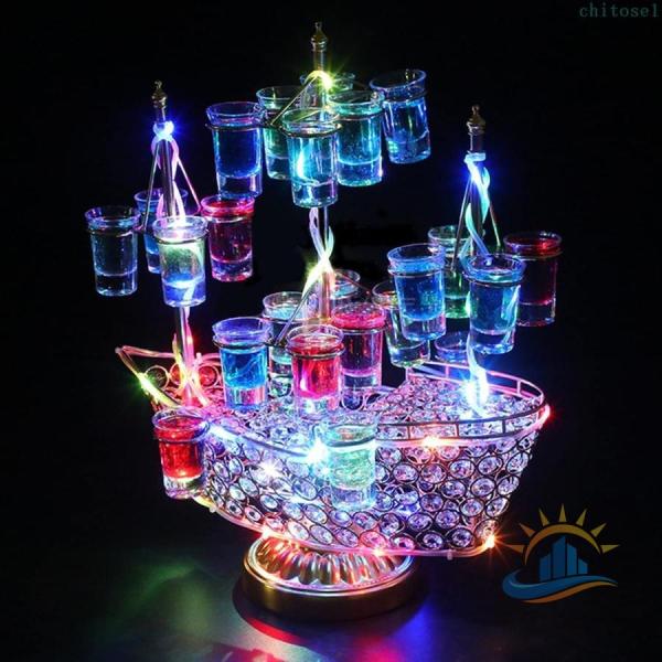 * 製品にはワイングラスが含まれていません。   【雰囲気を強調表示】LEDで照らされた酒棚は、装飾用のホームバーだけでなく、素晴らしい環境を作るための商業バーやクラブにも、モダンでファッショナブルです。さまざまな場所使えます、賑やか、静か...