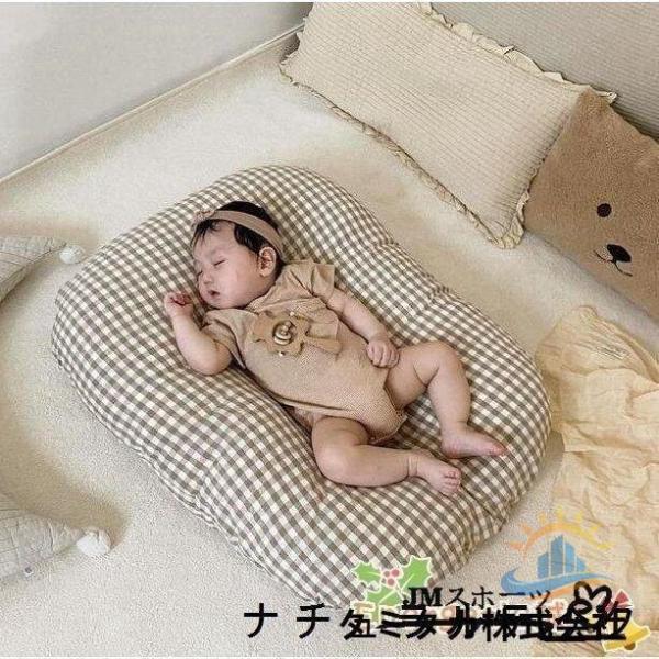 適用年齢：0~18ヶ月 ＊衛生的な圧縮パック梱包されています。取り外し可能?　寝返りもしやすく赤ちゃんがゆったり過ごせます。60℃赤ちゃんを保護してくれ、ママも赤ちゃんも一緒に安心して寝られます。出産祝い ベビーベッド ベビークッション ベ...
