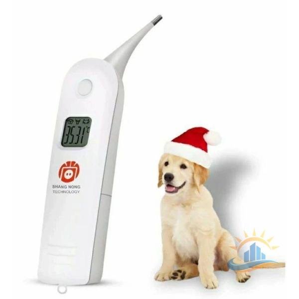 期間限定200円クーポン 動物用体温計電子体温計 ペット温度計 最速の測定時間は6秒に達することができます、です犬、猫、馬、ペット、家畜のための速直腸温度計