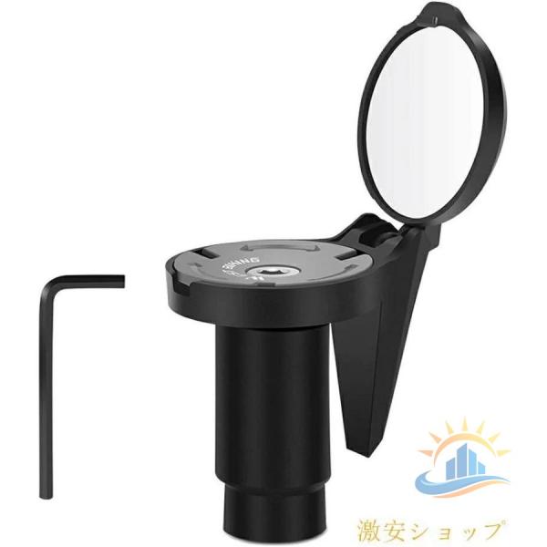 折りたたみ式バイクの直径16-22mmに適しています。   乗車中、粉塵や水などの異物がハンドルバーに入るのを効果的に防ぎます。   マルチアングルフリー調整可能、、バックミラーはハンドルバーに取り付けられ、360度自由に調整できます。  ...