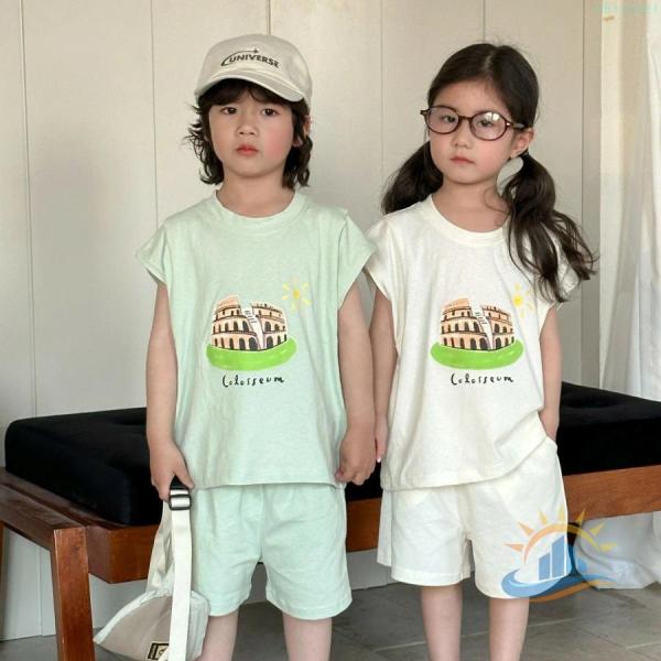 商品名：上下セット   素材：綿100%   生産国：中国   カラー：写真ご参考   サイズ表：80/90/100/110/120/130/140/150cm   ※実寸は平置きサイズです。2-3cmの誤差やタグ表記と異なる場合はご了承く...