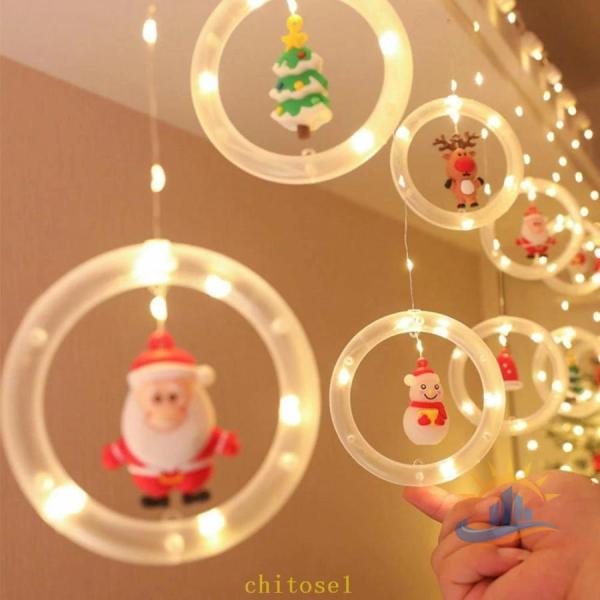【かわいいキャラクター付き】   とてもかわいいクリスマスキャラクターが付いています。サンタクロース×２個、トナカイ×２個、クリスマスツリー×２個、クリスマスハット×２個、雪だるま×２個がセットになっております。またキャラクターの取付けも大...