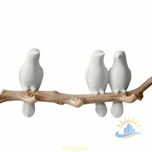 可愛い鳥型フック、シンプルな北欧風。 壁フック用のほか、装飾品にもなる。 お部屋の雰囲気をお洒落、芸術的にセンスアップ！ 長持ち 環境にやさしい樹脂素材を採用、防水防腐、耐用性高い。 フック表面が滑らかで掛けているものを傷つけない。 ネジで...