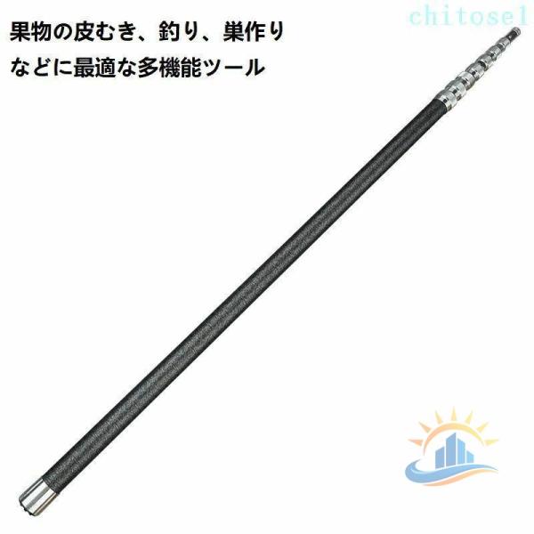 伸縮式釣り網ポール 伸縮式ランディングネットロッド ツール 耐摩耗 多用途 ポータブル 修理アクセサリー 交換用