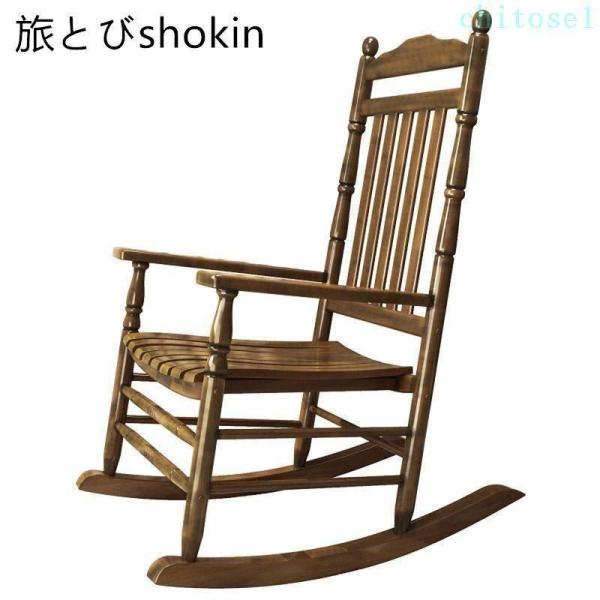 【商品名】 　ロッキングチェア 木製のロッキングチェア 屋外/屋内/ポーチ用、 ヘビーデューティー 大きなロッキングゼロ重力チェア 大人/シニア向け、 居   【商品説明】 　?【そり台】：椅子の脚は上品なそりのように湾曲しており、前後に揺...