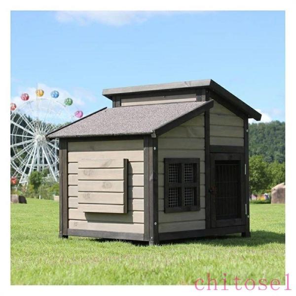 材質:木材   色:マルチカラー   スタイル:コテージ, 調節可能、頑丈。   商品の重量:47000 グラム   ? 1. 天然素材 : 屋内外の木製犬小屋はパイン無垢材で作られており、頑丈で耐久性があり、安定性があります。 耐候性構造...