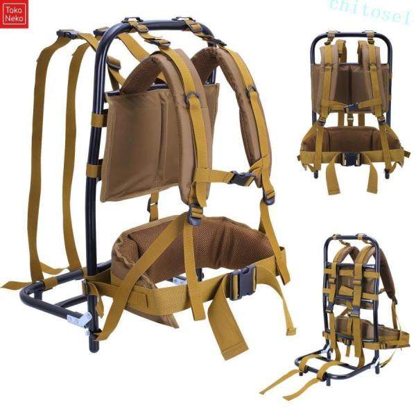 「超荷重の背負い搬送具」いろんな重い荷物を運ぶためのせおいかごで、重い荷物を運ぶのに必要な快適さを提供します。荷台が拡大して、最大耐荷重は75 KGであります。そして、背負い子は揺れる慣性衝撃が少なくなりますので、バッグの揺れを防ぐ能力は優...