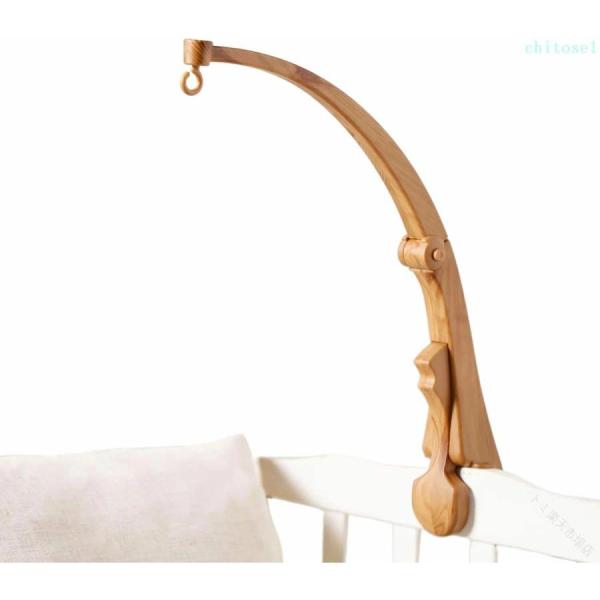 【商品仕様】●商品内容：ベッドメリー用アーム　●素材：ABS樹脂　●サイズ：48cm*15cm　●重量：227g　●対応ベッドサイズ：柵の間隔：75mm以内/柵の厚み：20mm以内 【しっかり固定】ベッド取付部分は、滑り止め対策があるのでホ...