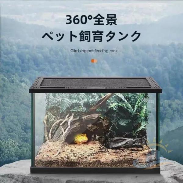 対象爬虫類・両生類など特徴透明度の高いガラスを使用された爬虫類・両生類飼育用ケージです。ビバリウムが初めての方から景観を作りたい上級者の方まで幅広くおすすめできます。脱走防止蓋に通気性よいメッシュスクリーンが付いています。上部にスライド式ド...