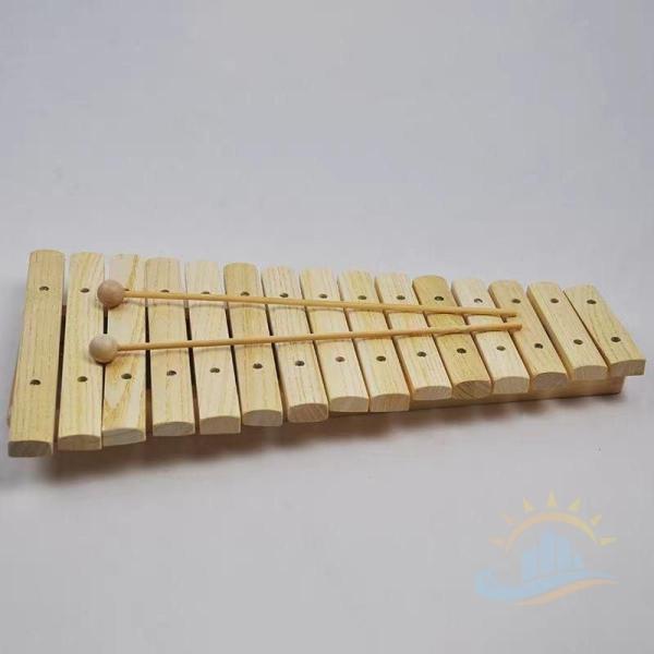 木琴 子供のためのミュージカルキソロフォン器具ピアノの木の楽器2槌で子供の音楽教育のおもちゃ 子供用 (42*20*13cm)