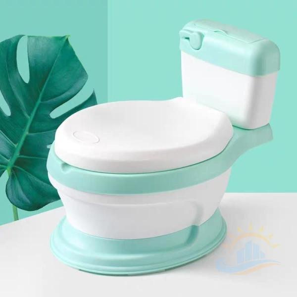 洋式トイレ型　おまる幼児の子育てにおいて大切なトイレトレーニング。お子さまが安心してスムーズにトイレトレーニングを進めるためには、補助便座の前におまるを準備してあげるのがおすすめです。おまるは床に足を付けて用を足せるため、姿勢が安定し力を入...