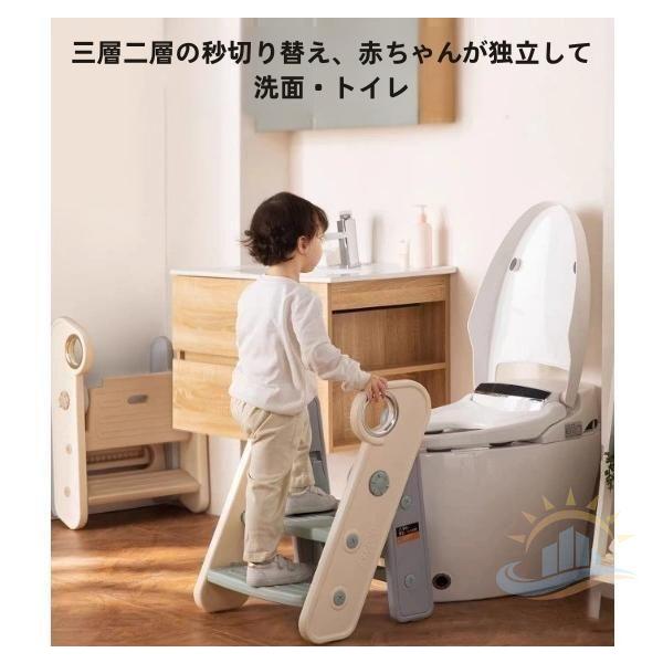 【多機能子供用踏み台】このスツールは自宅のあらゆる場所に存在し、日常使いの子供の自立発達を機能させます。幼児が手を洗うための踏み台としてだけでなく、トイレトレーニング用の踏み台、浴室洗浄用の高い踏み台、赤ちゃんのハイアクセスはしご、小さな座...