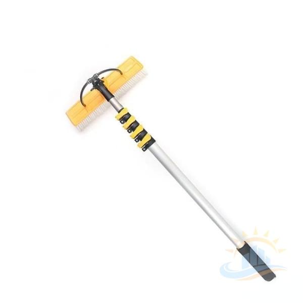 【高品質素材】強化アルミニウムカーボン合金チューブ製、高硬度、防錆、軽量、耐熱性、耐腐食性、持ち運びが簡単。【同時拭き掃除機能】ウォーターワンドは使いやすく、一般的な家庭用水源に接続し、蛇口をオンにするだけですぐに掃除できます。 真鍮のホー...