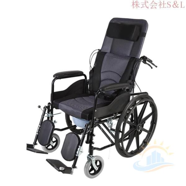 ★車椅子横たわると、貯蔵および/または輸送のために折り畳むこと車いすが容易になります。パッド入りフルレングス永久アームレスト。 100キロまでのサポート患者の体重..★快適車椅子は7インチ固体前輪25インチ、後輪を使用します。 PU素材はパ...