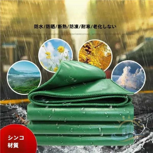 厚さの指数：適当寿命の指数：2-3年ソフト指数：ソフト防水指数：両面の雨よけ製品名称：PVC雨避けシート製品重量：450/m2（誤差±30 g）商品の色：グリーン材質の厚さ：0.35 mm（誤差±0.03 mm）製品の材質：ポリエステル基板...
