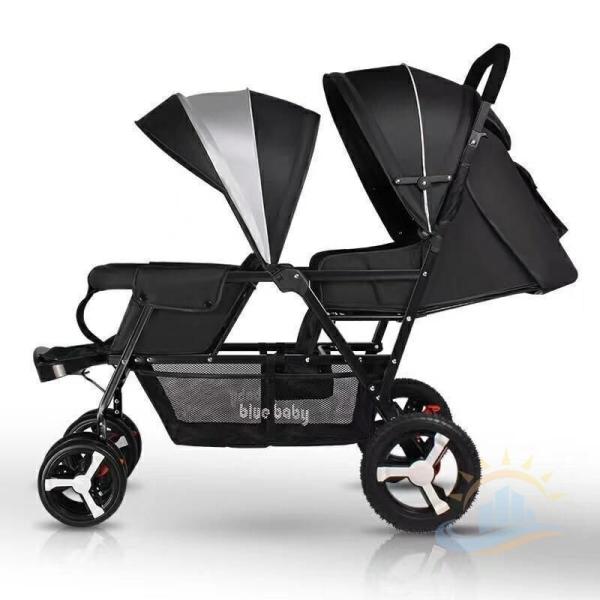２人乗りベビーカー スマートライド 二人乗り バギー ベビーカー 双子用ベビーカー 縦型 縦乗り コンパクト タイヤスリム バギー 赤ちゃん お出かけ 散歩