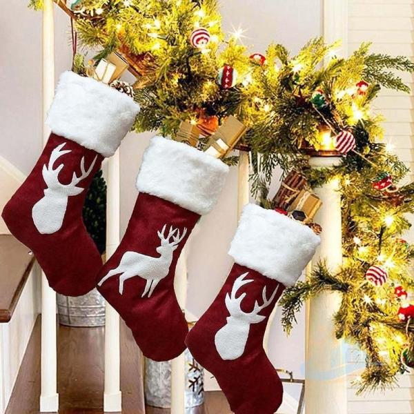 クリスマス 飾り クリスマスの靴下 飾りストッキング おしゃれ 安い デコレーション オーナメント クリスマス用品 お祝い おもちゃ イベント 置物 プレゼント パーティーグッズ 雑貨 玄関 置物 クリスマスツリー ドア※サイズ表記は目安で...
