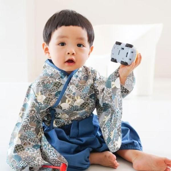 ベビー 袴 袴ロンパース セパレート 女の子 男の子 春 夏 秋 冬 100日祝い綿 撮影 ロンパース 初節句 ベビー服 70 80 90 ベビー袴 和装 着物 お食い初め 初詣 七五三 ひな祭り お宮参り 出産祝いカラー：A B C D ...