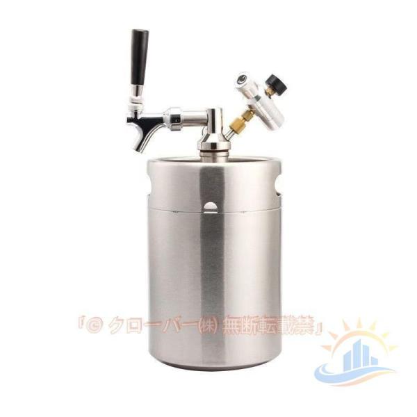 ビールサーバー ビールディスペンサー ミニCO2レギュレーター付き 小型 軽量 頑丈 ステンレス鋼 ビール樽 耐久性 持ち運び便利 使い簡単 ホーム/発酵/醸造ケゲレ