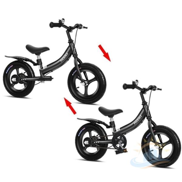 【3 in 1】：幼児用バランスバイクから子供用自転車に切り替えるのにかかる時間はわずか50秒で、非常に簡単です。2人の子供の間で、興味に応じていずれかのモードを使用し、子供のバランスを取り、同時に子供の体の反応をトレーニングできます。【ハ...