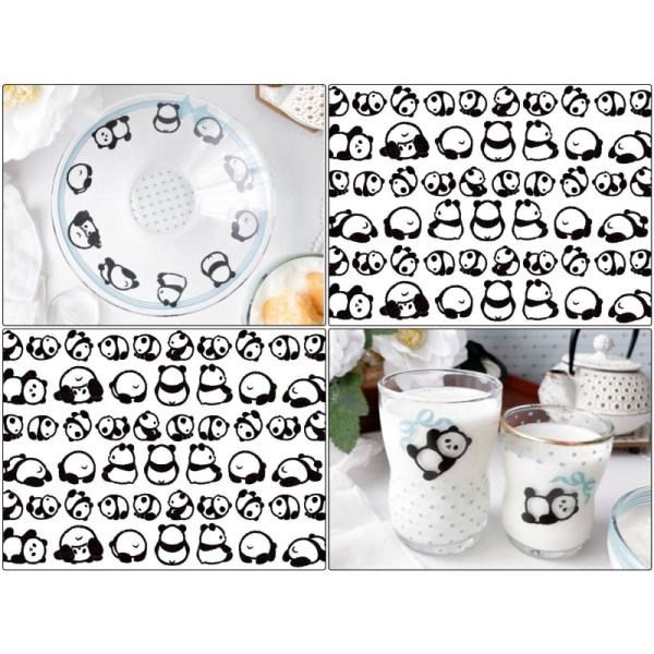 ポーセリン・ポーセラーツ【ガラス用】コロコロパンダちゃん転写紙愛くるしいパンダちゃん♪ワンポイントでもたくさん散りばめてもとってもCUTE♪とってもCUTEなミニミニなパンダちゃんは、見ているだけで、ほっこり癒されます！キッズ作品制作にも、...