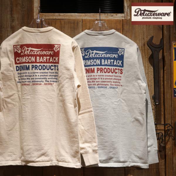 ＜絶妙配色のジーンズデザイン＞デラックスウエアの3種あるTシャツボディーのうち最も肉厚で、同社のフラッグシップと言えるのがこのDXT生地。一日一台当たりの生産量が、「約10m（Tシャツ9枚分）」を限界とする非効率な旧式吊編み機を使用し、限界...