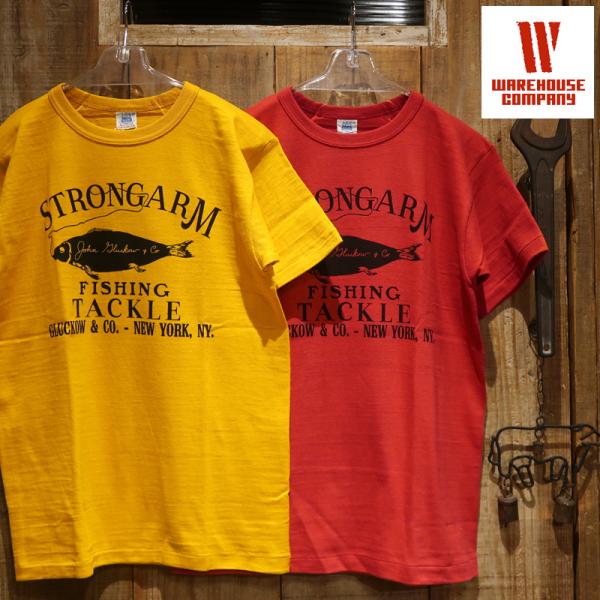 ＜元々こうであったかのようなフィッシングデザイン＞ウエアハウスはジョングラッコーのプリントTシャツ「FISHING BAIT T」。ウエアハウスのTシャツと言えばなLot.4601と同じ12番のムラ糸で編まれた生地を使用していますが、首もと...