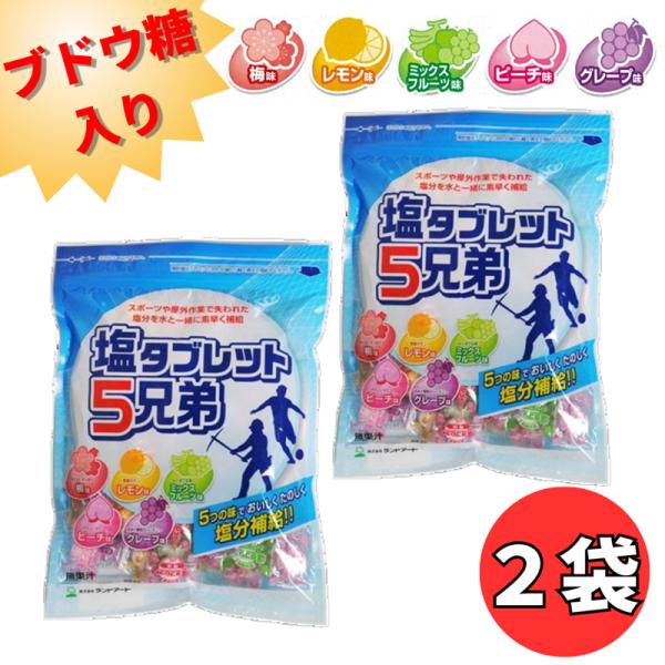■特徴【2026年　入荷商品】●　熱中症対策に！　ぶどう糖が入った塩タブレットです。毎年大人気！エネルギーと塩分を同時に補給できます。熱中症は晴れて暑い日だけでなく、曇りや雨でも湿度が高い日、また、屋外だけでなく室内でも注意が必要です。暑さ...