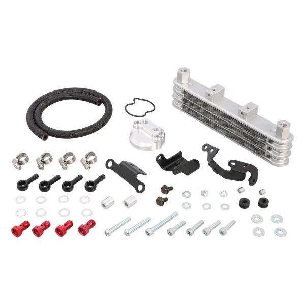 KITACO dax125(JB04)スーパーオイルクーラー33段コア・フレーム下部マウント○3段コアコンデンサー○コンデンサー内オイル容量：75cc〇オイルライン取出し：シリンダーヘッド上部タペットキャップ〇付属タペットキャップ：アルミ削...