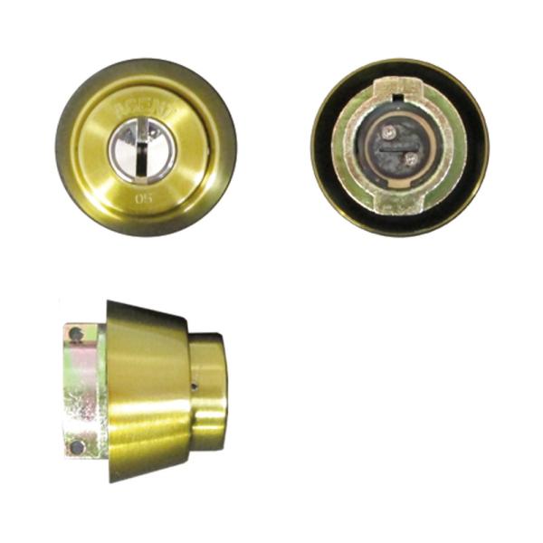 AGENT エージェント　LS5-LA ゴールド色　金色　MIWA LA MA 取替用シリンダー　ディンプルキー5本付 です。対応扉厚　33〜42ミリです。在庫切れの場合はお取り寄せ　納期約3〜5日です。