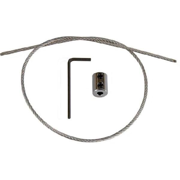 スズキのコントラバステールピース用のテールピースワイヤーです。4/4サイズと3/4サイズの兼用タイプ。